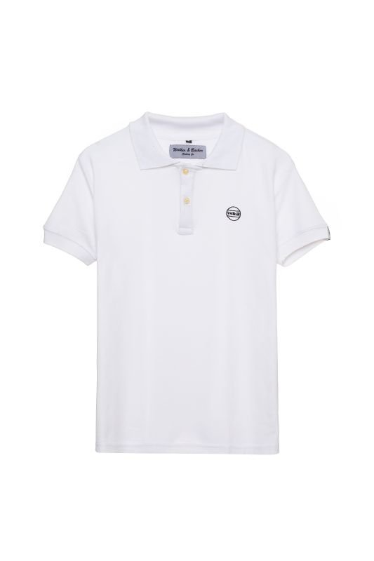 POLO W&B CLASSIC BLANCO | Walker & Backer Clothing Co.